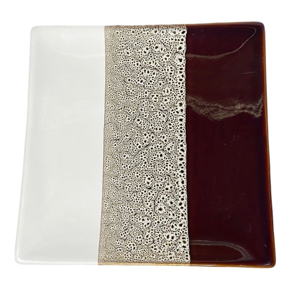 Pier 1 | Dining | Pier Tri Color Hand Painted Stoneware Plate Decor ...